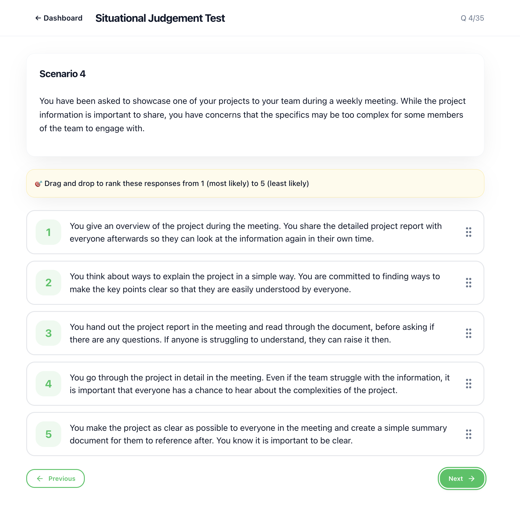 Free Situational Judgement Test Practice | Aptitudeprepx.com