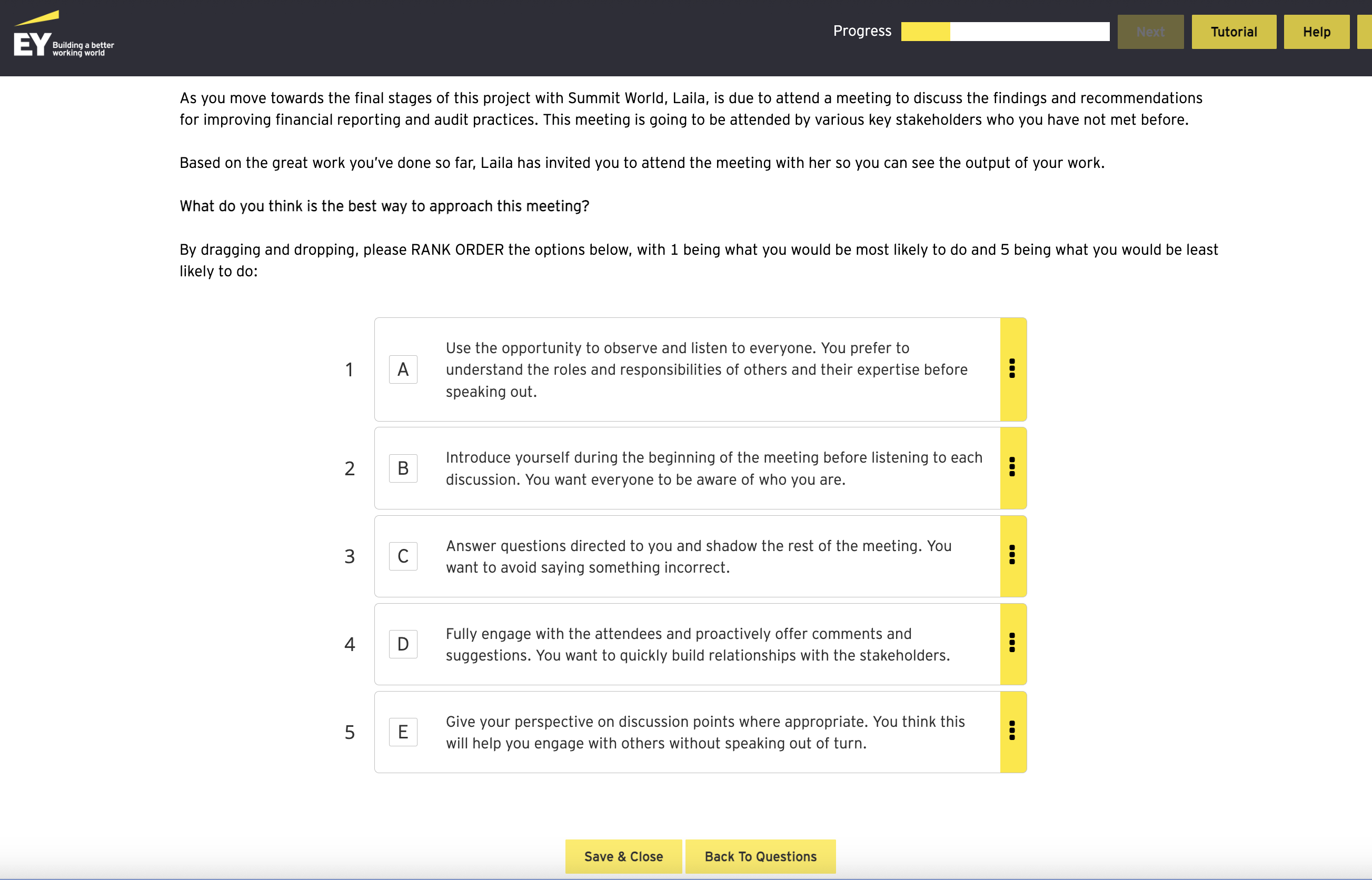 EY One Assessment 2025 Practice Questions get all Answers